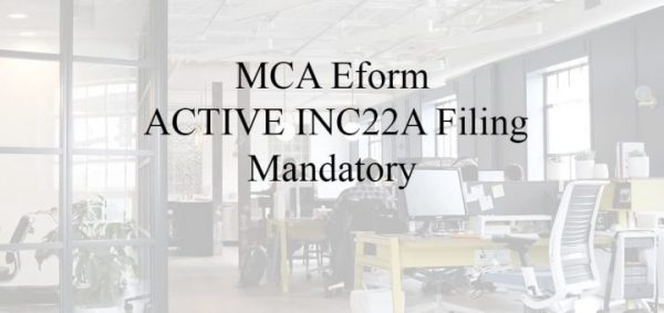Is your company Active? File new e-form INC - 22A - Centre For ...